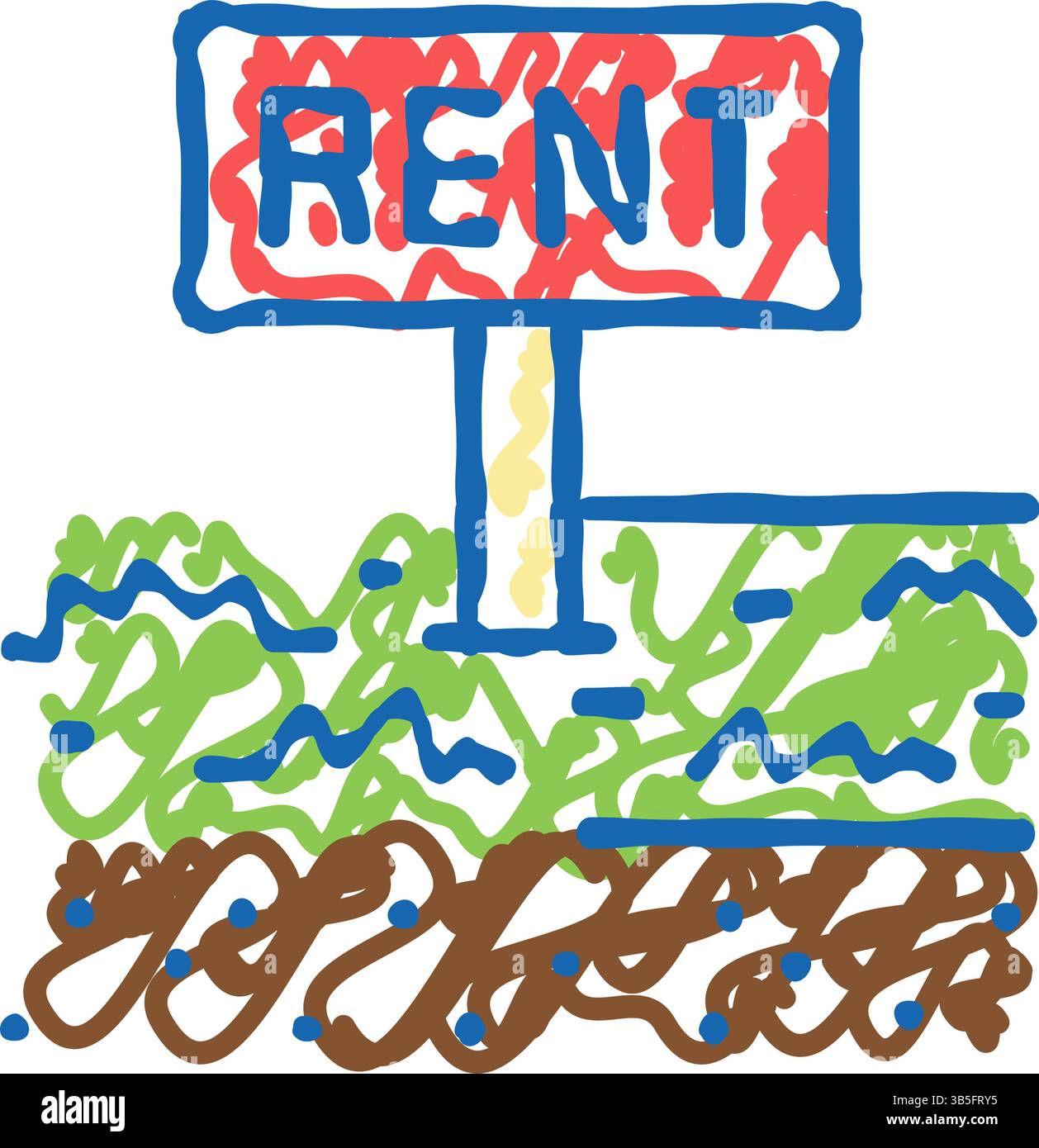 rent land icon doodle illustration Stock Vector Image & Art - Alamy