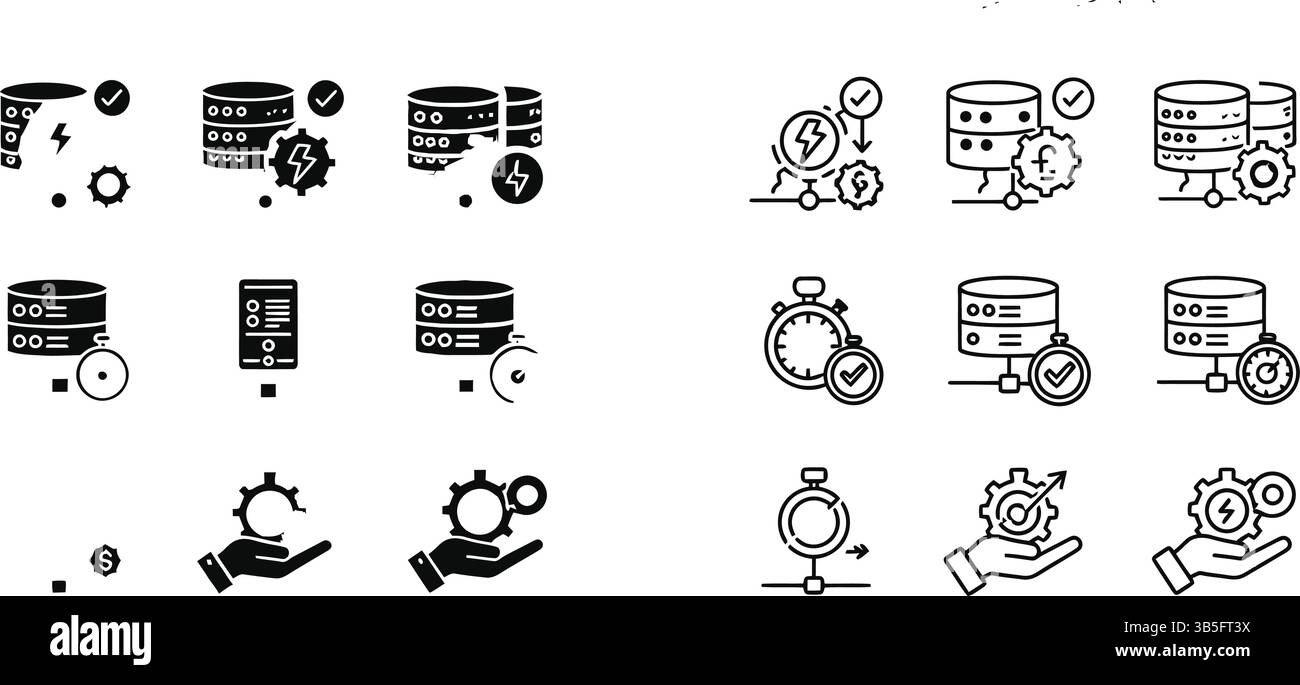 Time management system Stock Vector Images - Alamy