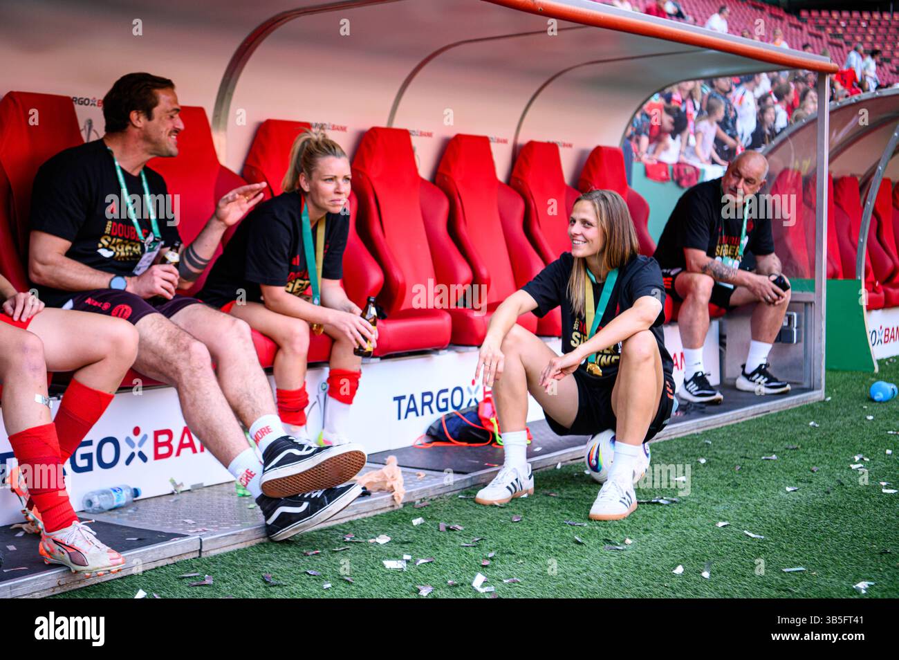 COLOGNE, GERMANY - 1 MAY, 2025: Linda Dallmann, Anna Wellmann - The DFB ...