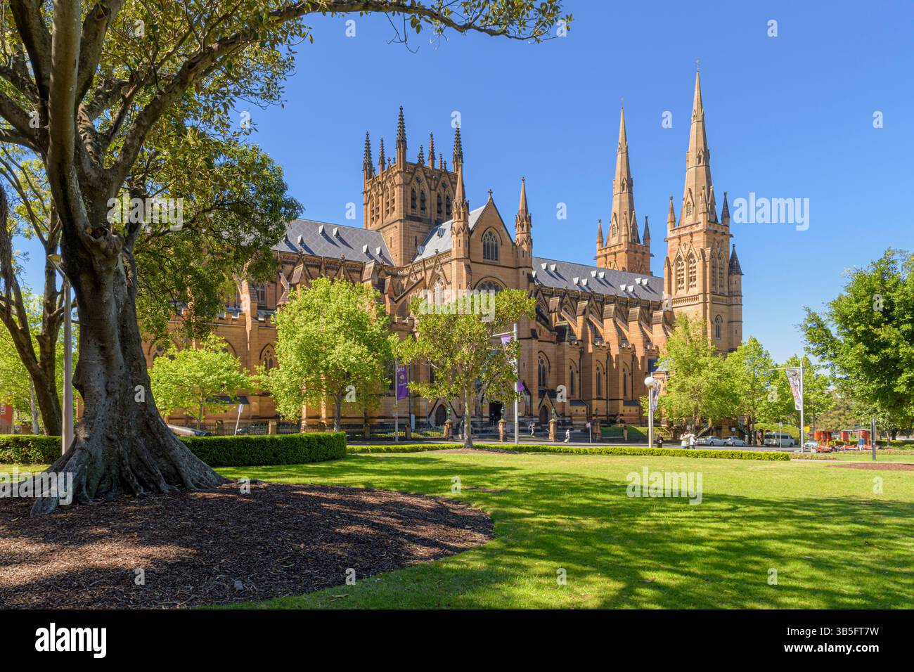 Saint Mary S Cathedral Built In Gothic Revival Style Seen From Hyde