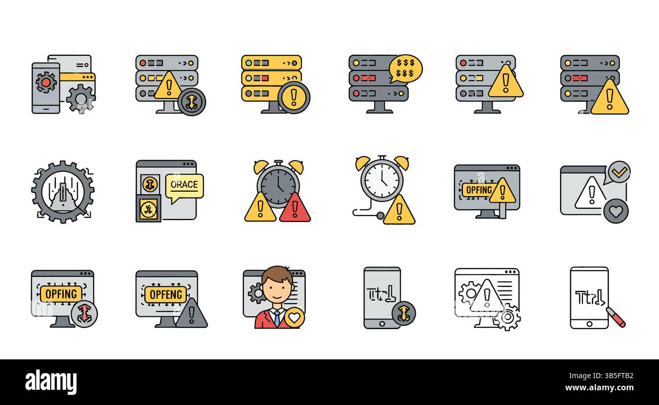 Alert icons warning icon Stock Vector Images - Alamy