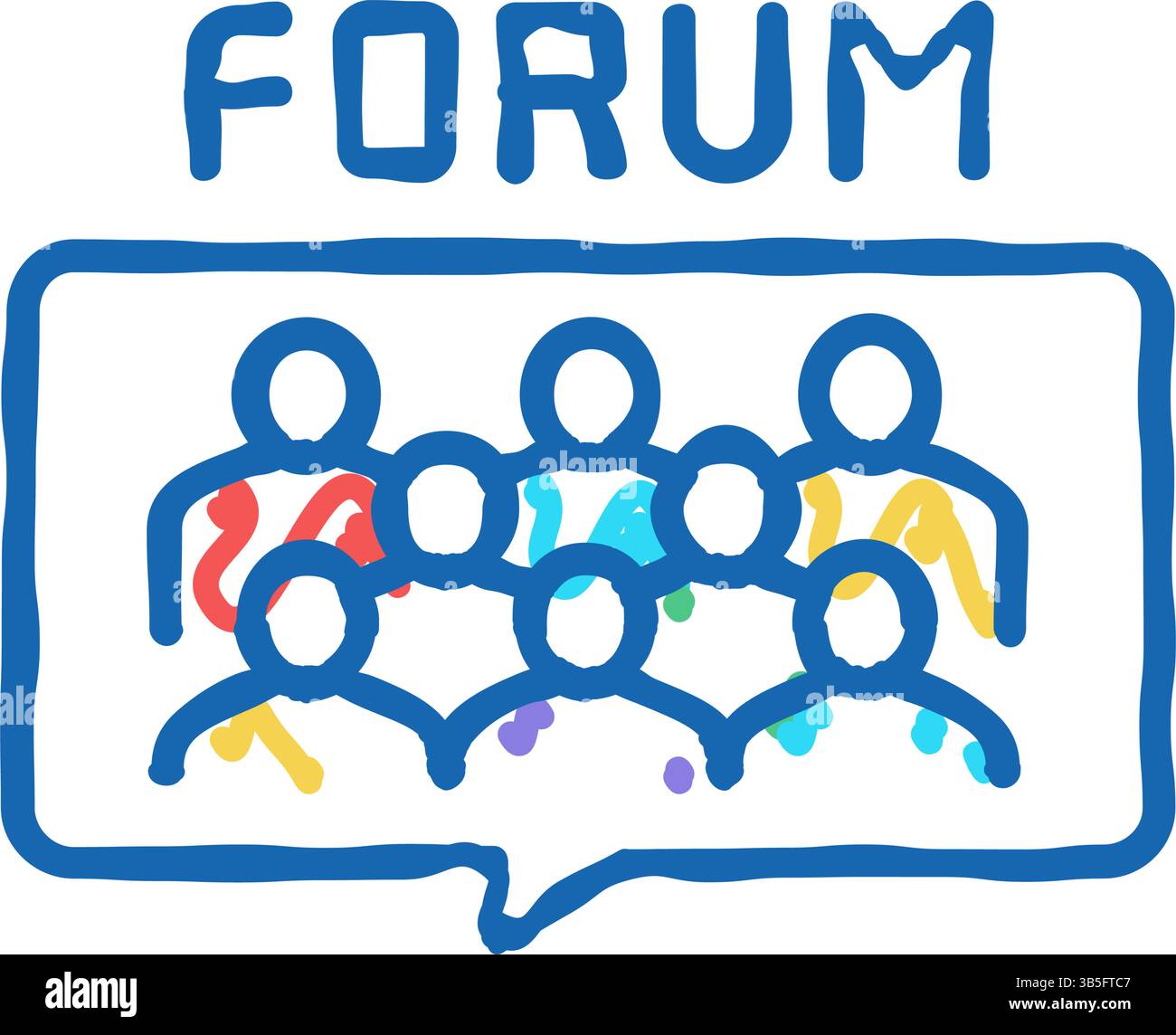 Member forum answering on Stock Vector Images - Alamy
