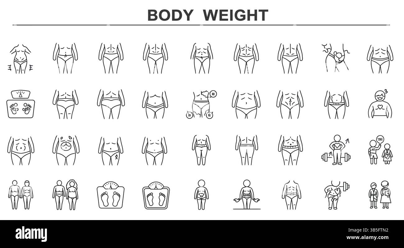 Healthy lifestyle icons cardio hi-res stock photography and images - Alamy