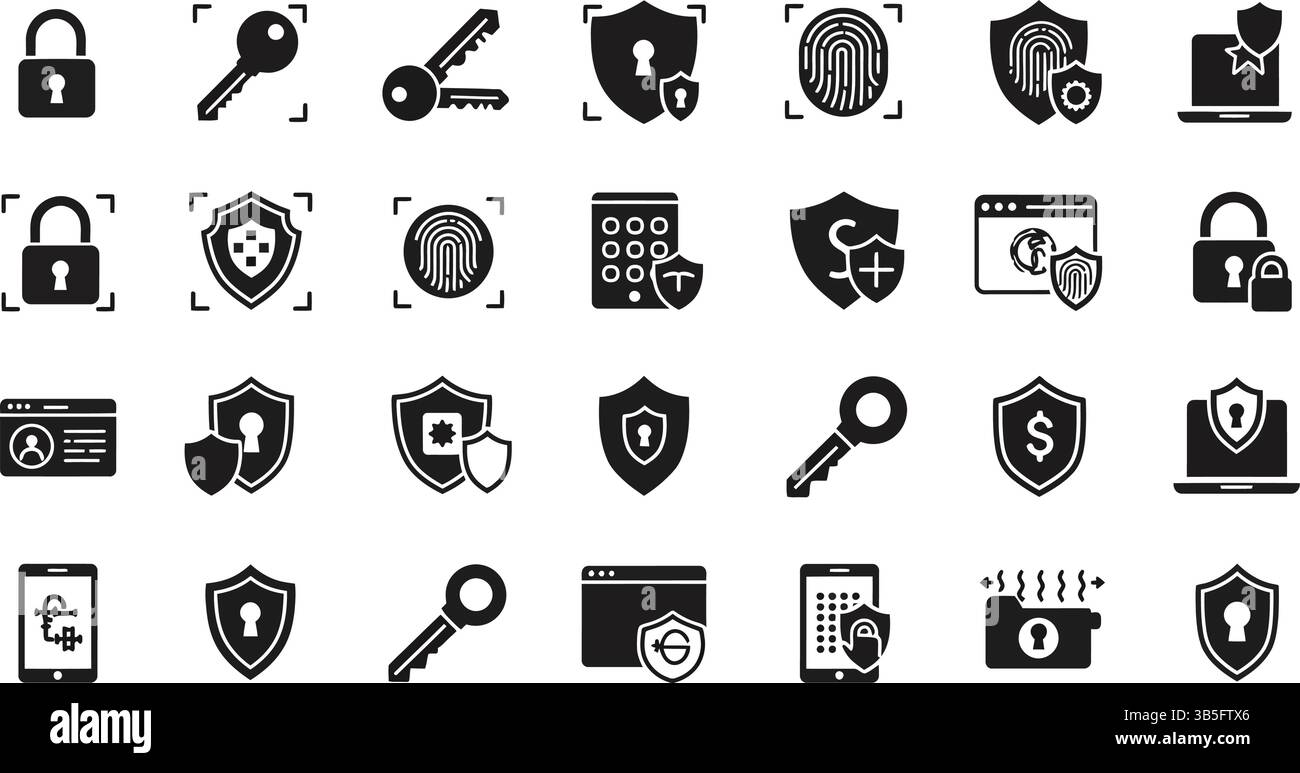 Cybersecurity vector vectors Stock Vector Images - Alamy