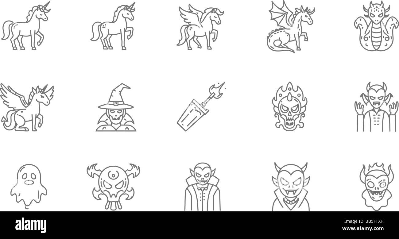 Fantasy realm symbols hi-res stock photography and images - Alamy