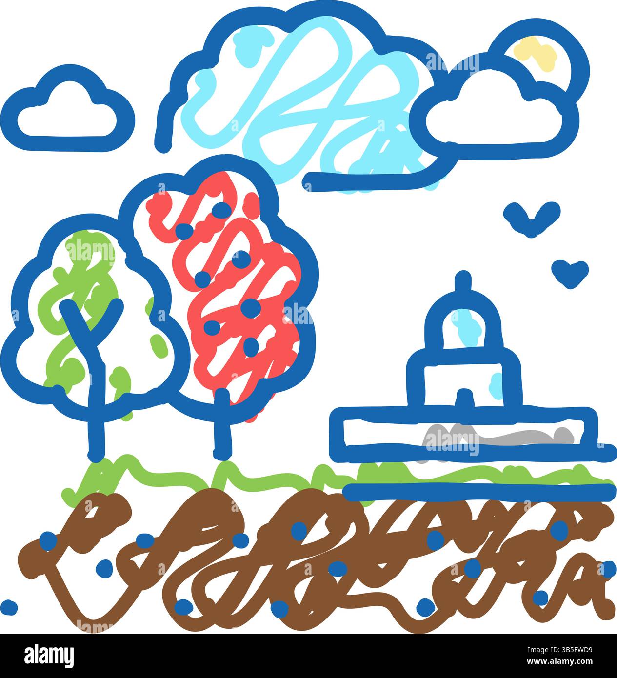 recreational land icon doodle illustration Stock Vector Image & Art - Alamy