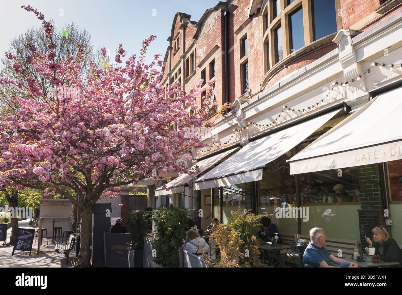 The exterior of the Olympic Studios and Cinema, Church Road, Barnes ...