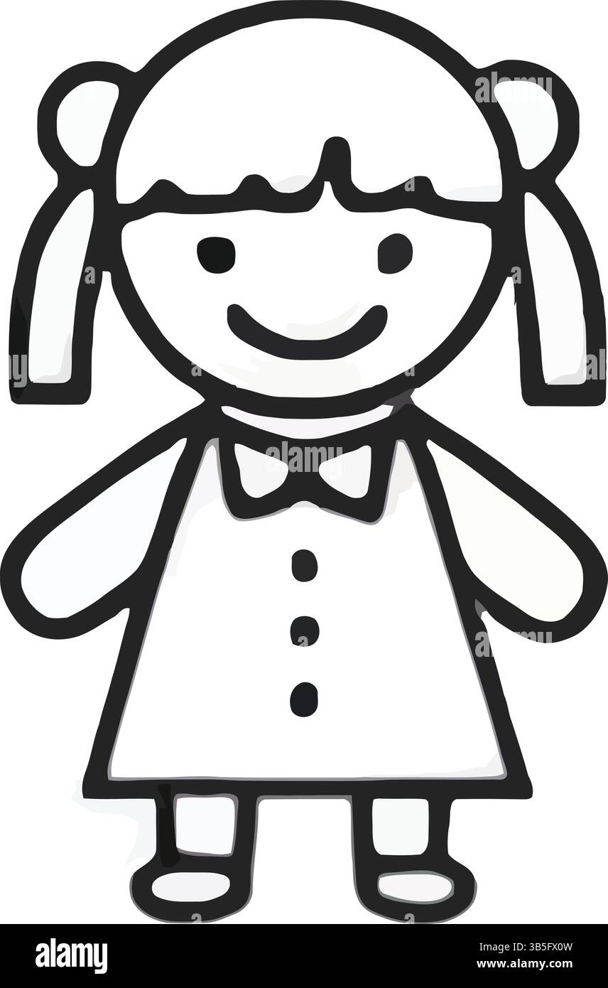 Friendly kids drawing Stock Vector Images - Alamy