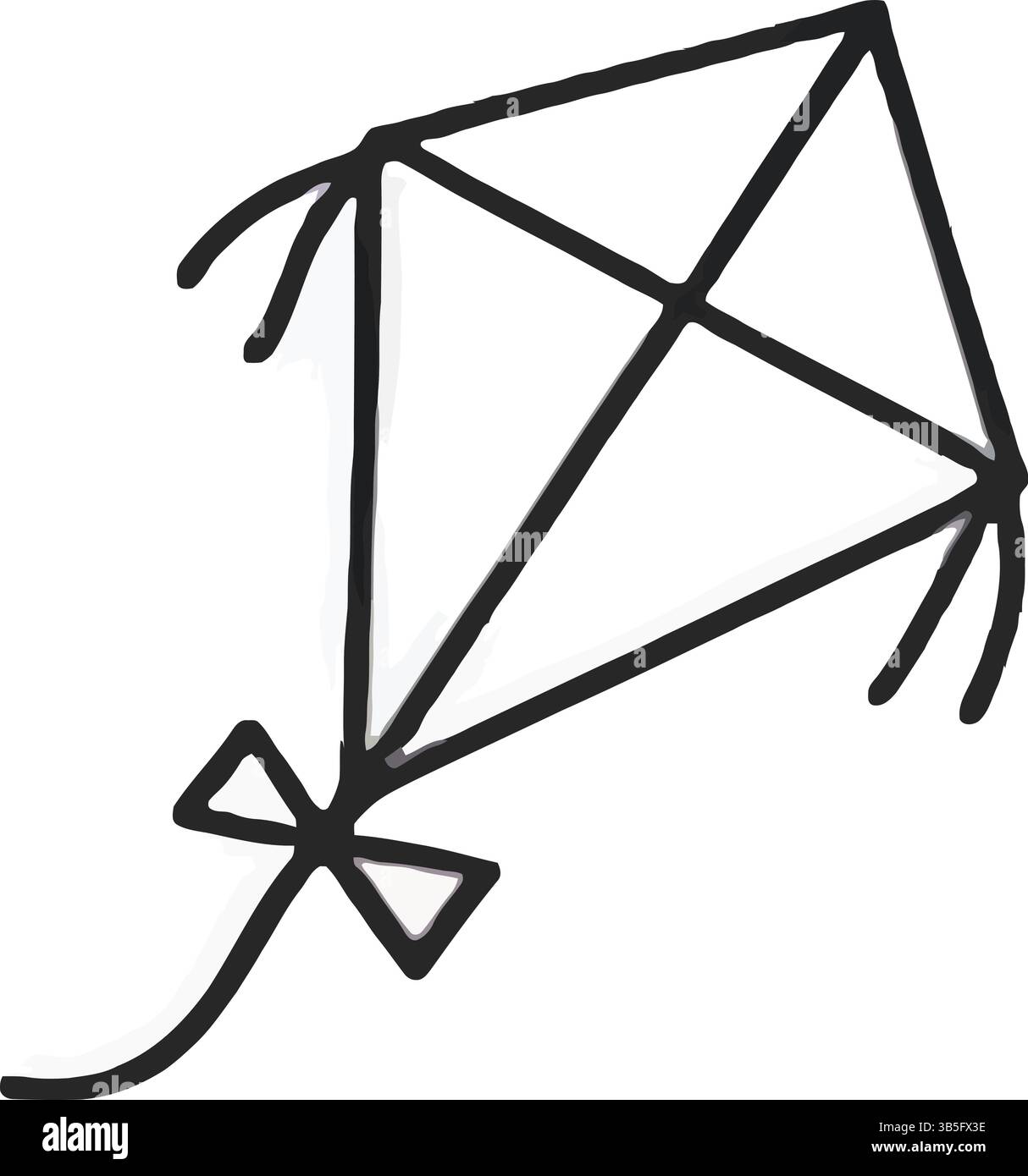 Kite shape coloring Stock Vector Images - Alamy