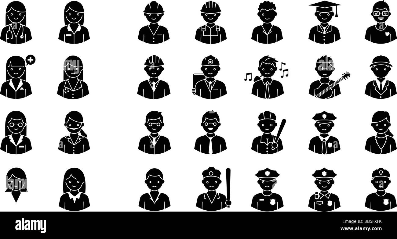 Vocational training activities Stock Vector Images - Alamy