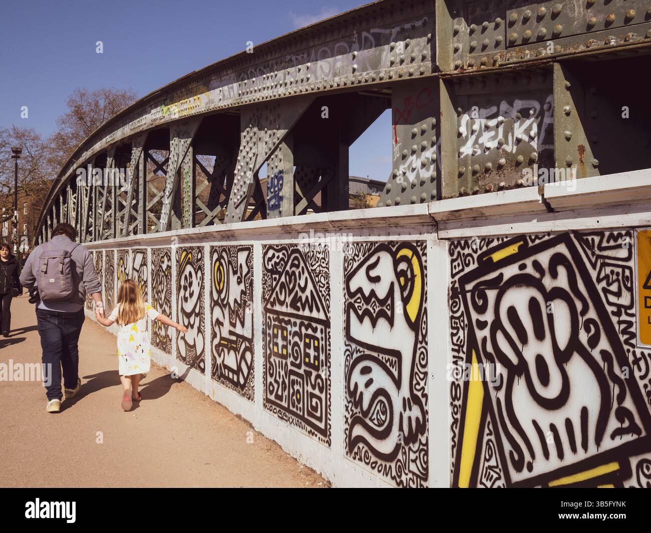 Regent's Park Road Bridge- Chalk Farm, Mr Doodle Artwork, Pedestrian ...