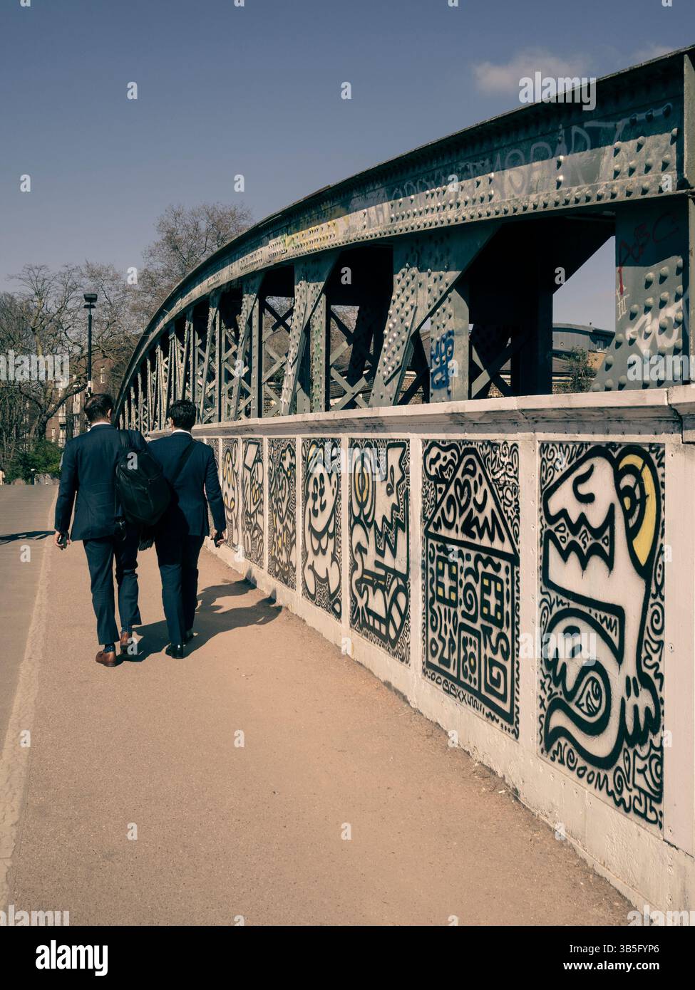 Regent's Park Road Bridge- Chalk Farm, Mr Doodle Artwork, Pedestrian ...