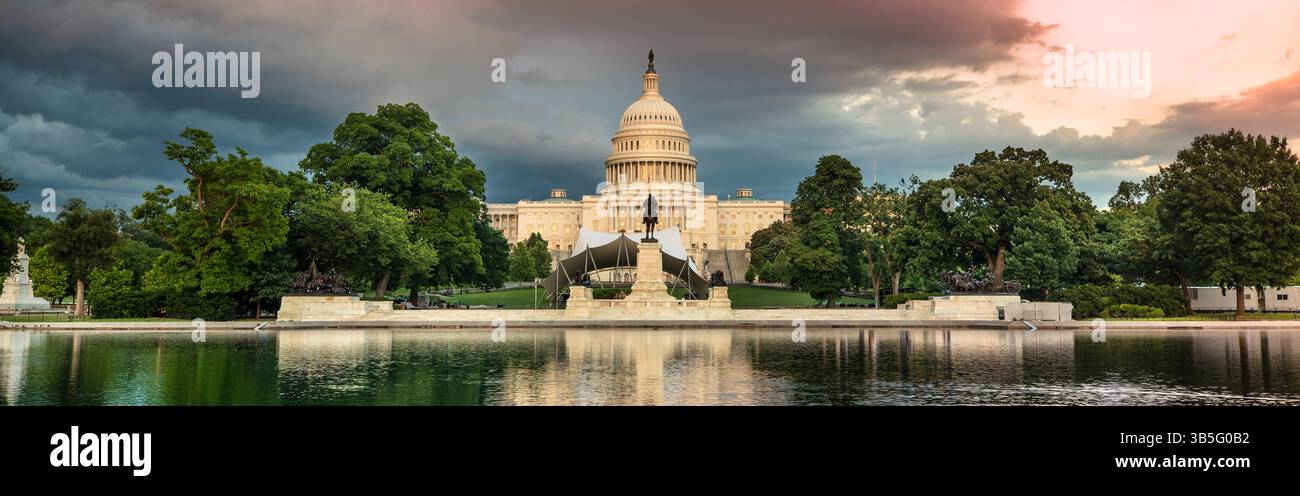 Washington DC Capitol Building Panorama View USA Stock Photo - Alamy