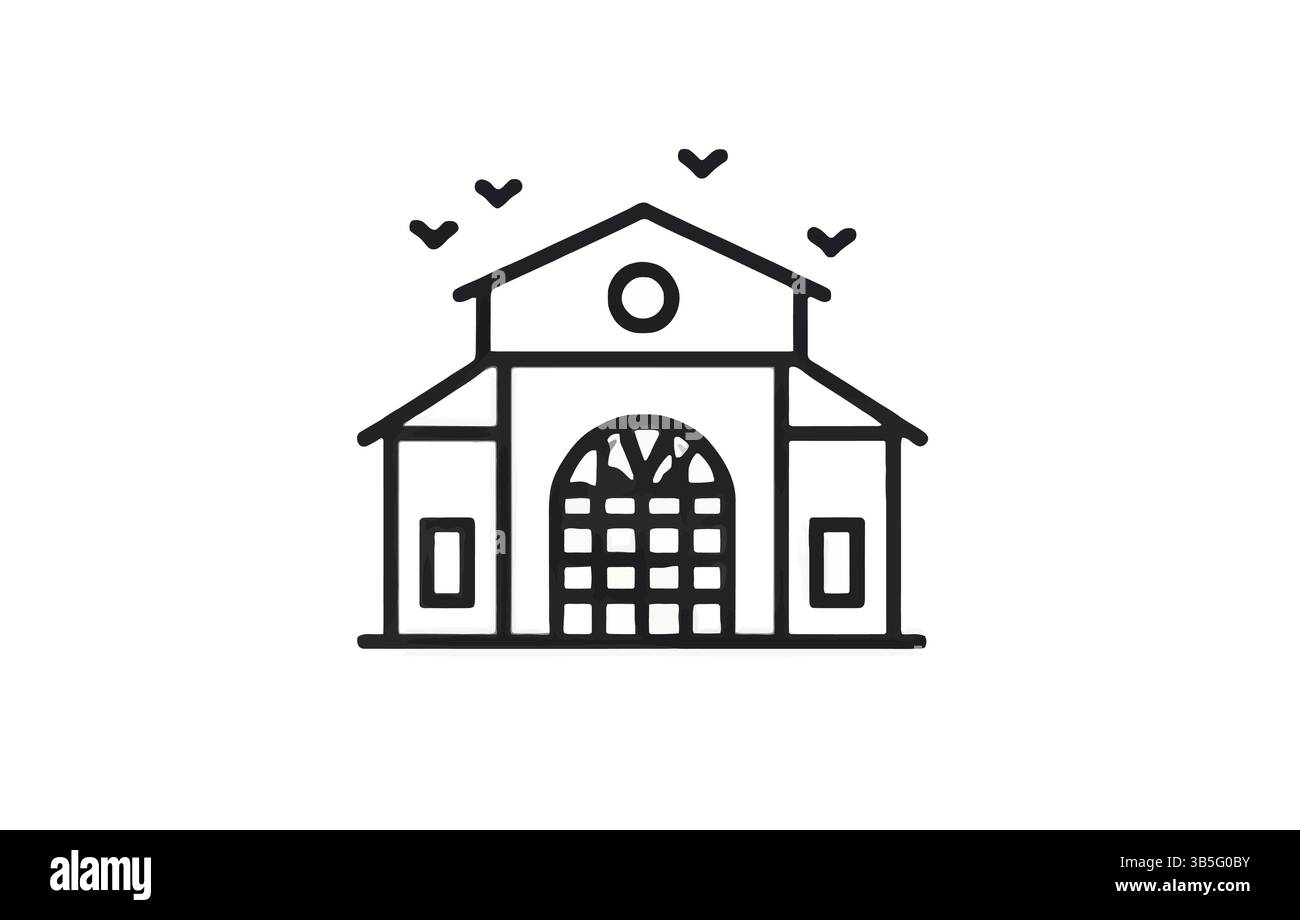 Architectural features building Stock Vector Images - Alamy