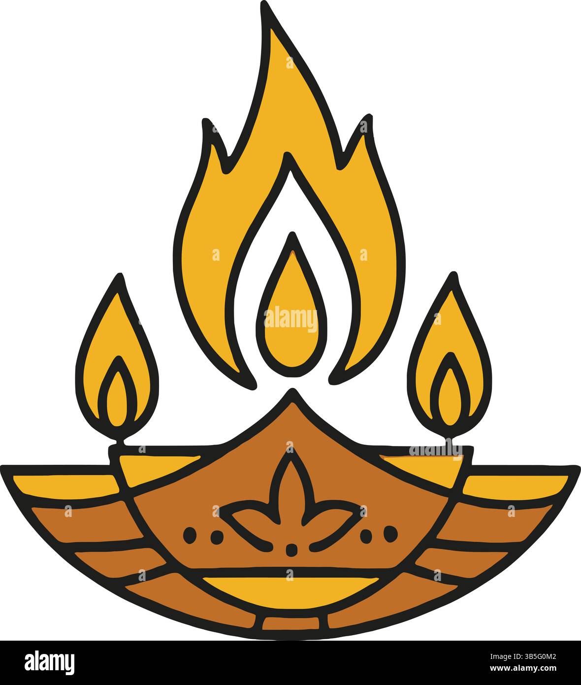 Traditional Oil Lamp – Cultural Symbol of Light and Ceremony Stock ...