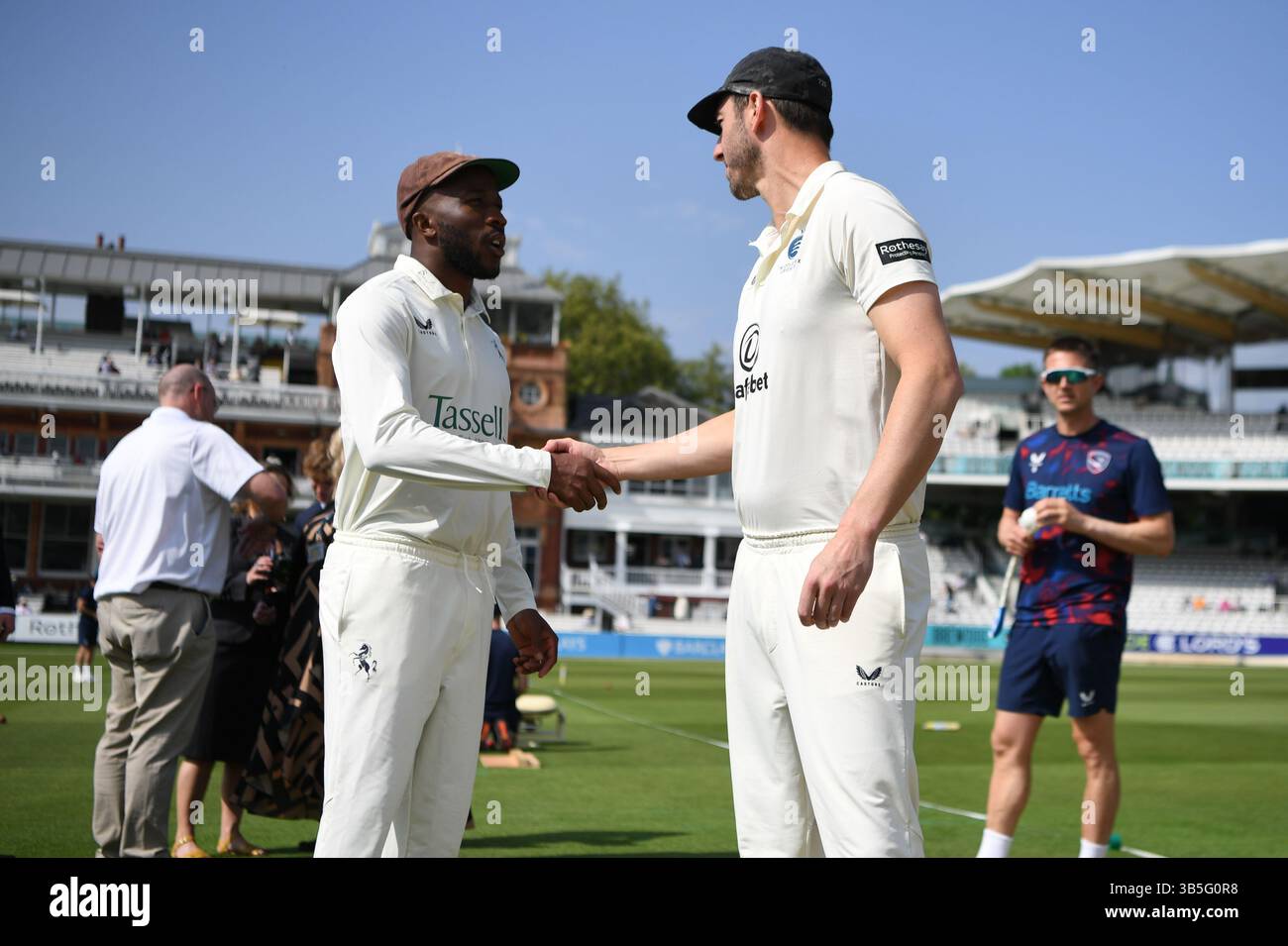 London, England. 2nd May 2025. Captains Daniel Bell-Drummond and Toby ...