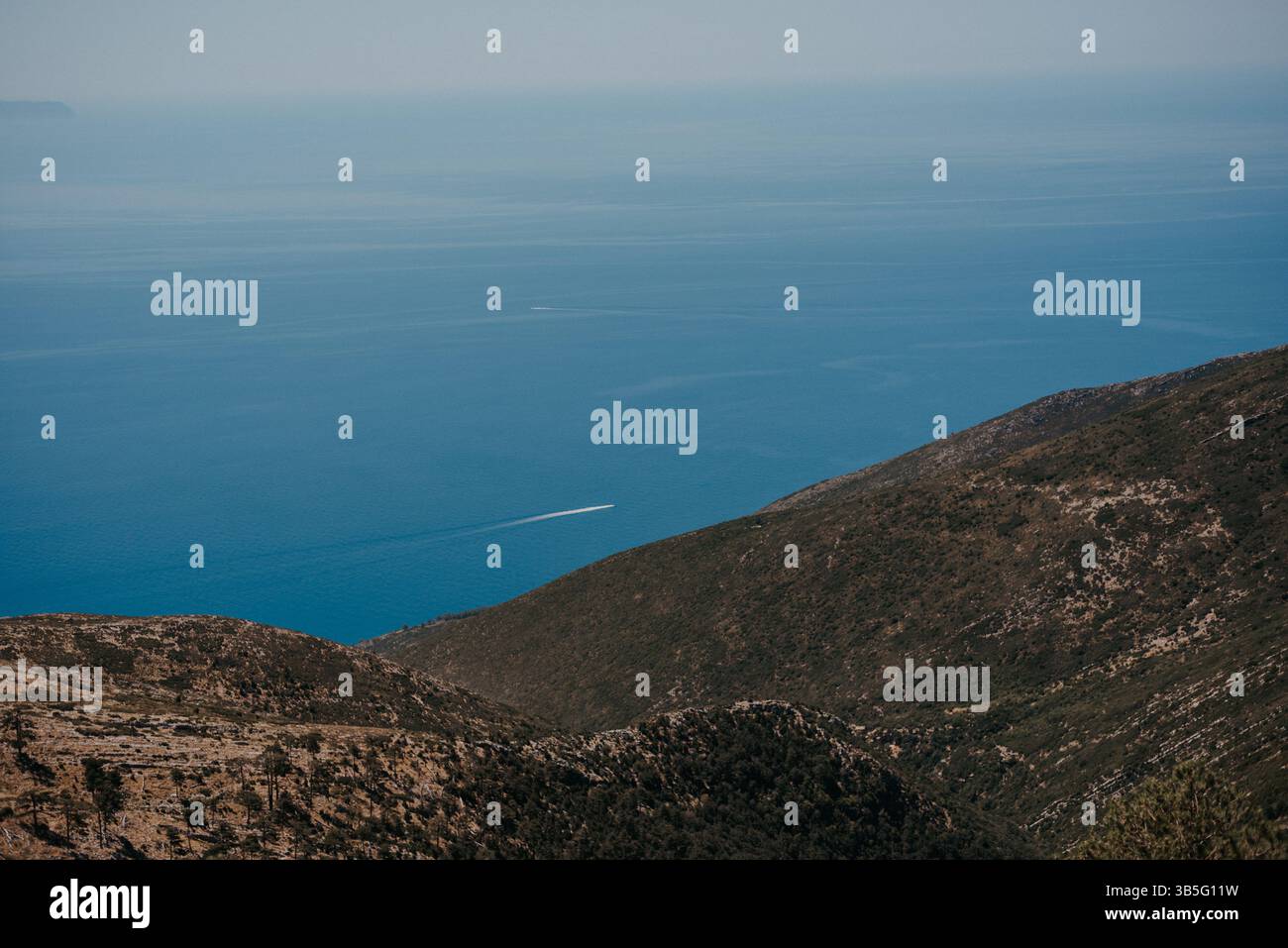 Mountain Viewpoint Llogara Pass near Himarë, Vlorë County, Albania ...