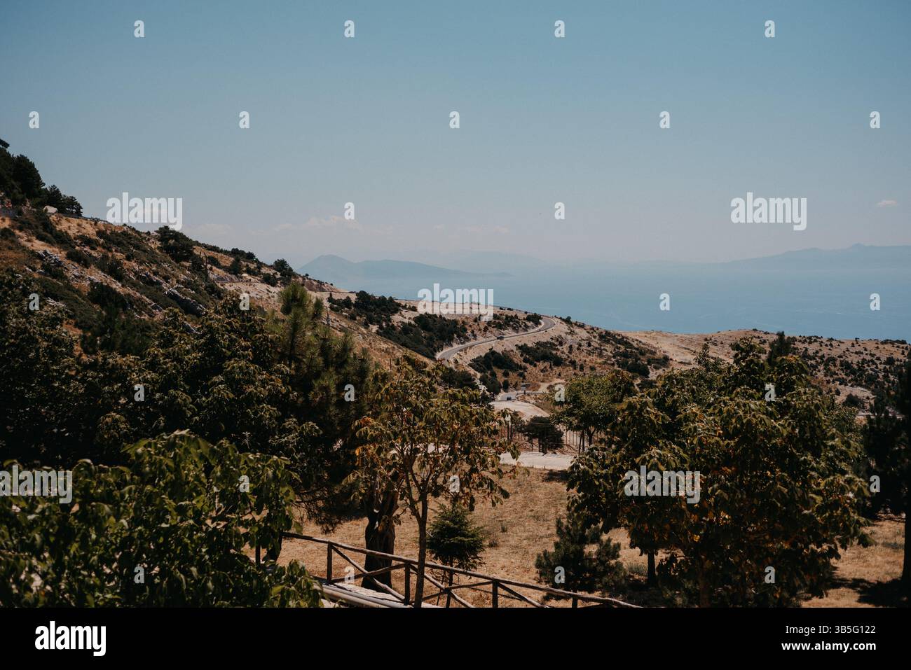 Llogara Pass of SH8 Highway,Albanian Riviera Coastline Stock Photo - Alamy