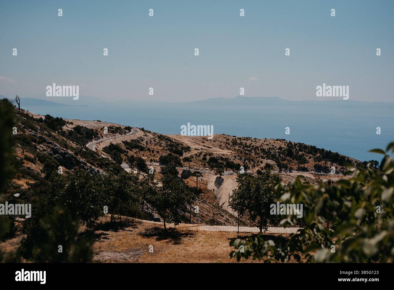 Llogara Pass of SH8 Highway,Albanian Riviera Coastline Stock Photo - Alamy