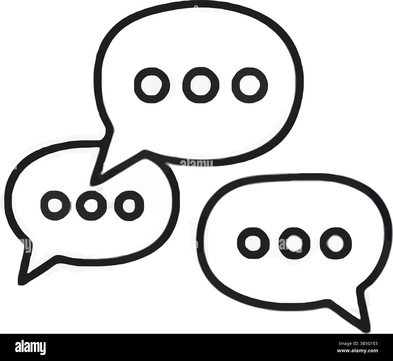 Speech Bubbles – Symbol of Communication and Dialogue Stock Vector ...