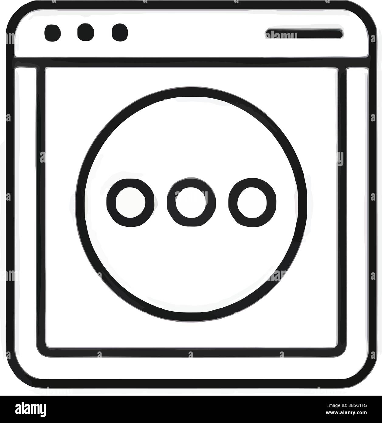 Web Browser Loading Icon – Minimalist Symbol for Digital Interfaces ...