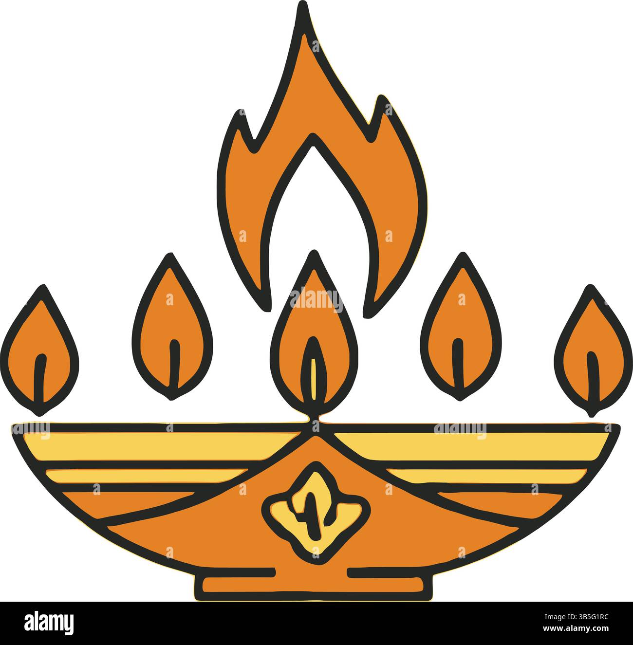 Traditional Oil Lamp – Cultural Symbol of Light and Ceremony Stock ...