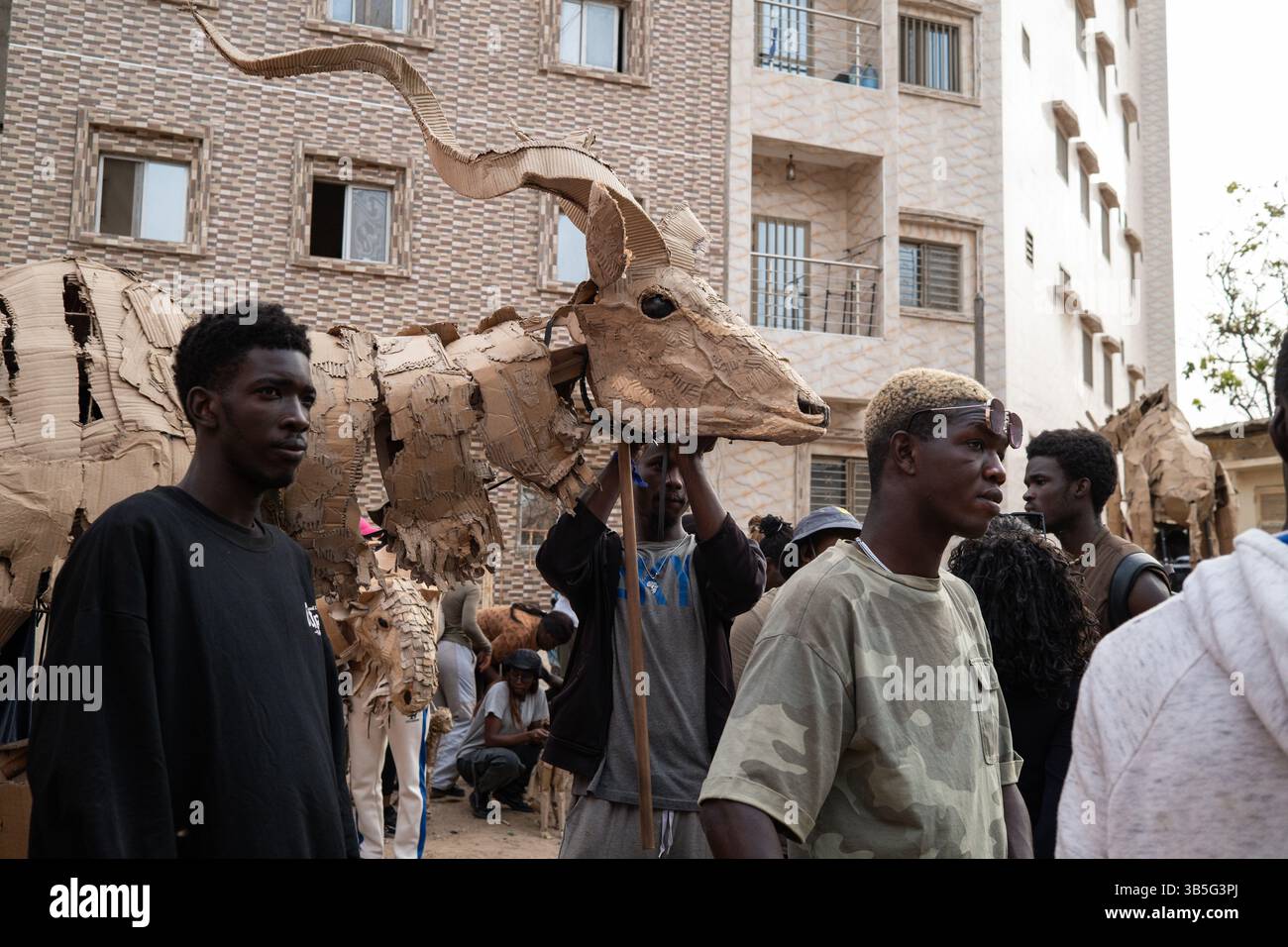 Puppeteer artists from the new public art project The Herds prepare to ...