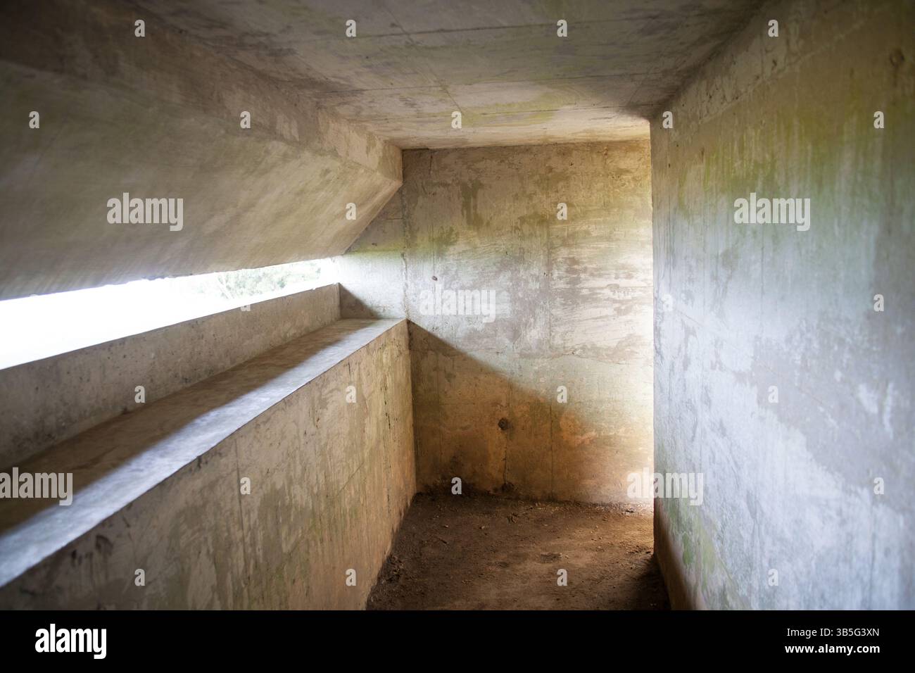 Inside Fort Henry a World War Two observation bunker overlooking ...