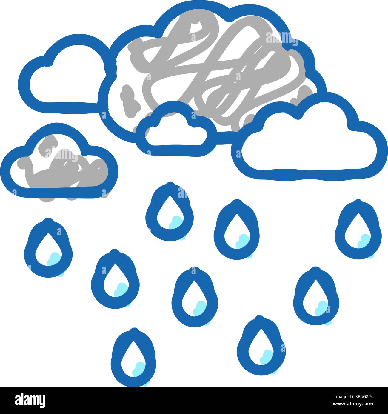 precipitation water icon doodle illustration Stock Vector Image & Art - Alamy