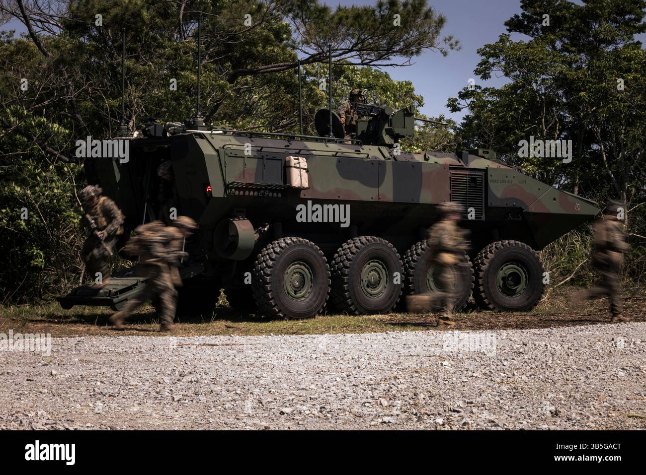 U.S. Marines with Charlie Company, Battalion Landing Team 1st Battalion ...