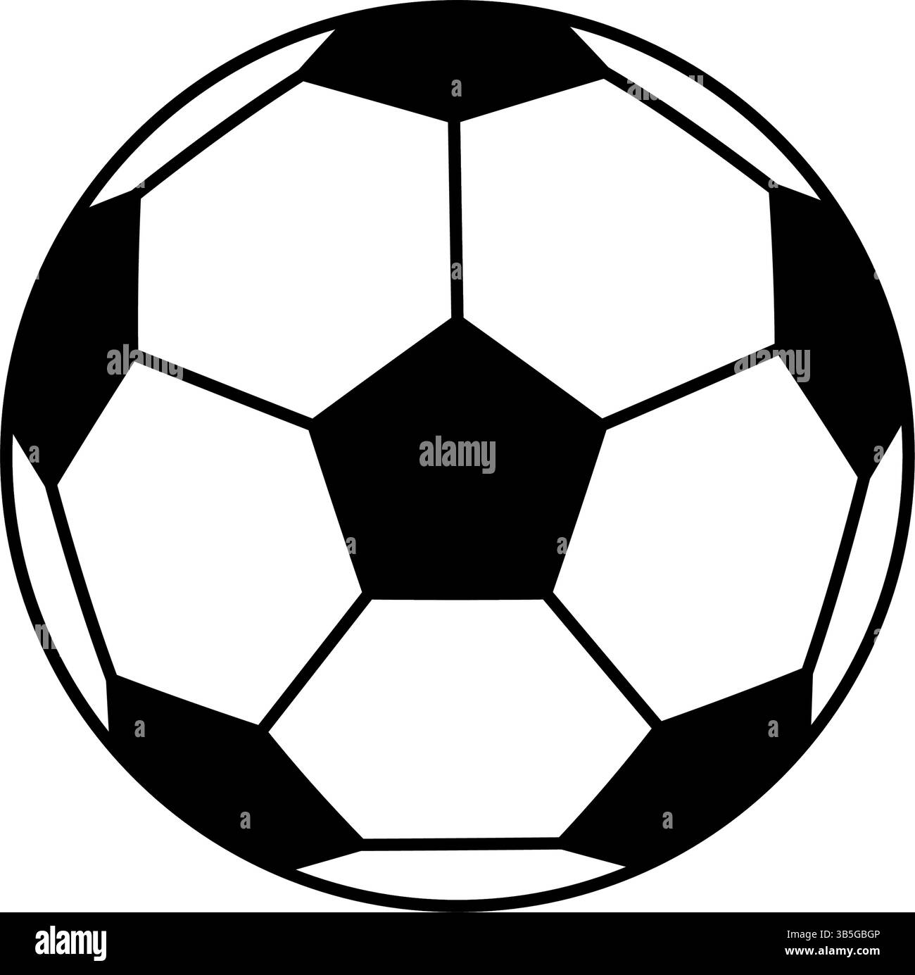Isometric Line Icon of Soccer Ball – Simple Vector Illustration for ...