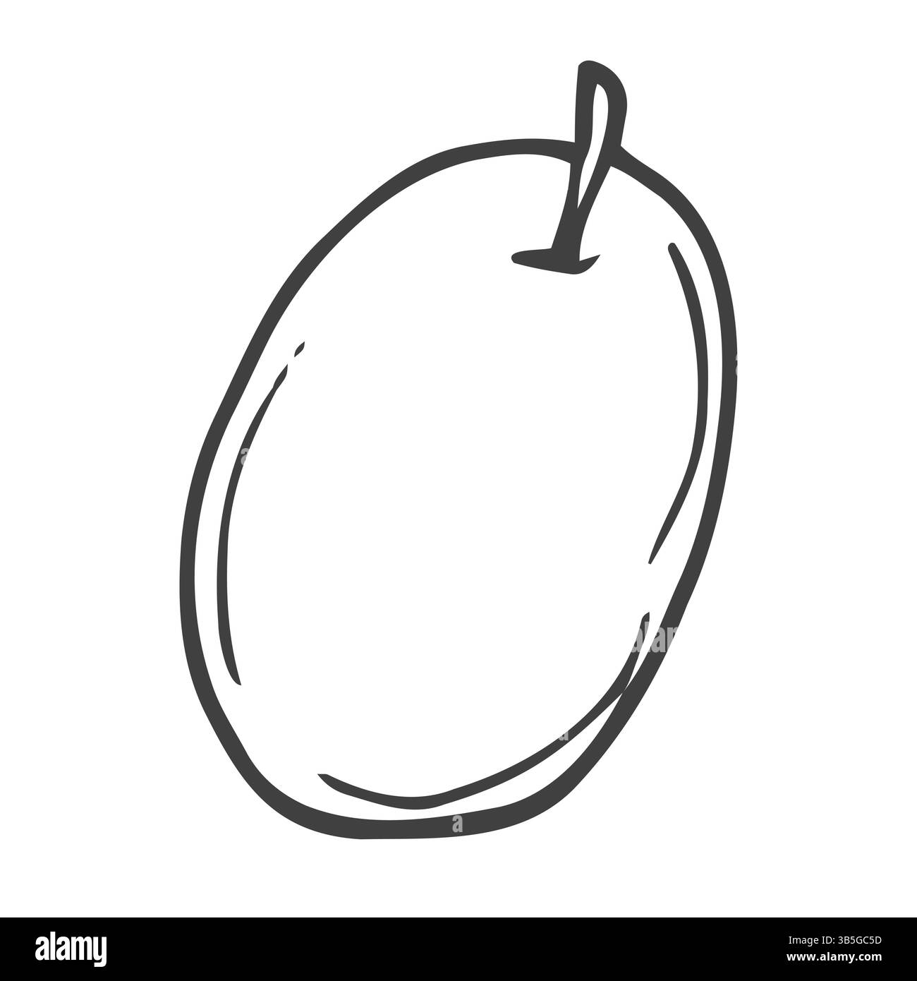 Plum blossom illustration Black and White Stock Photos & Images - Alamy