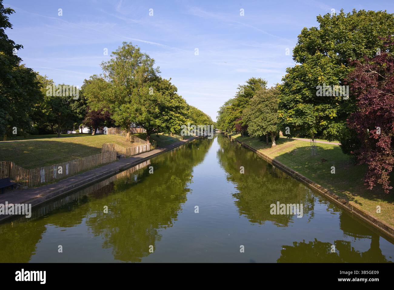 The Royal Military Canal at Hythe in England Stock Photo - Alamy