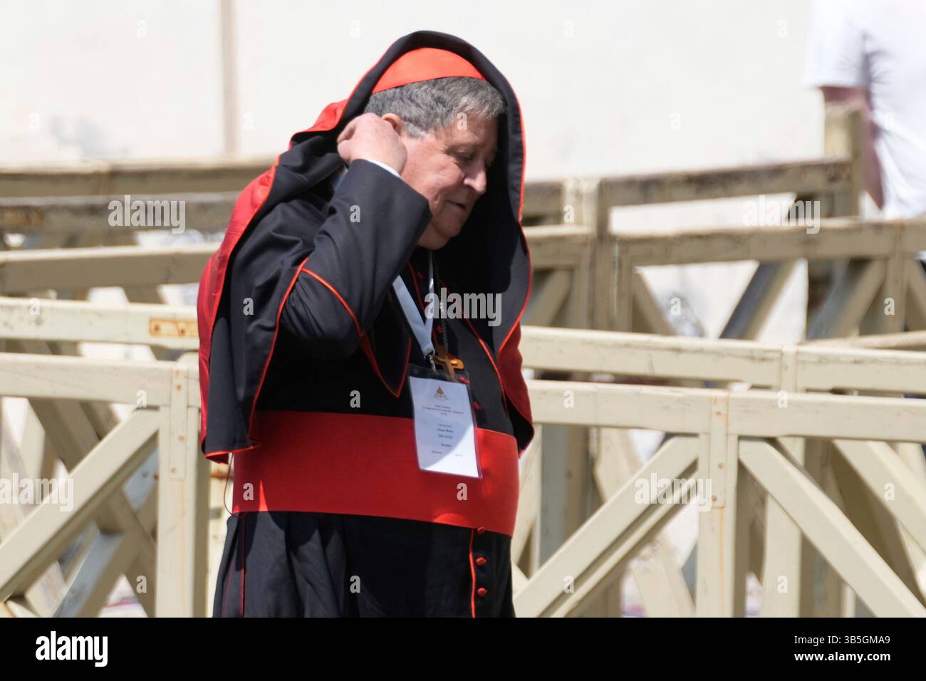 Cardinal João Braz de Aviz arrives at the Vatican, Friday, May 2, 2025 ...
