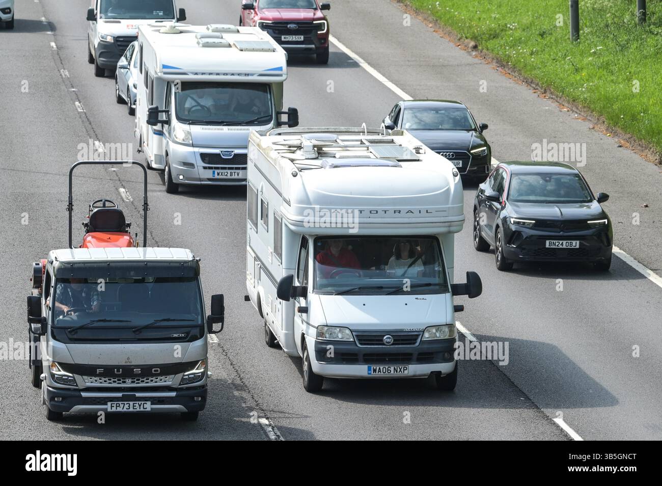 West Bromwich, Birmingham, May 2nd 2025. May Bank Holiday traffic is ...