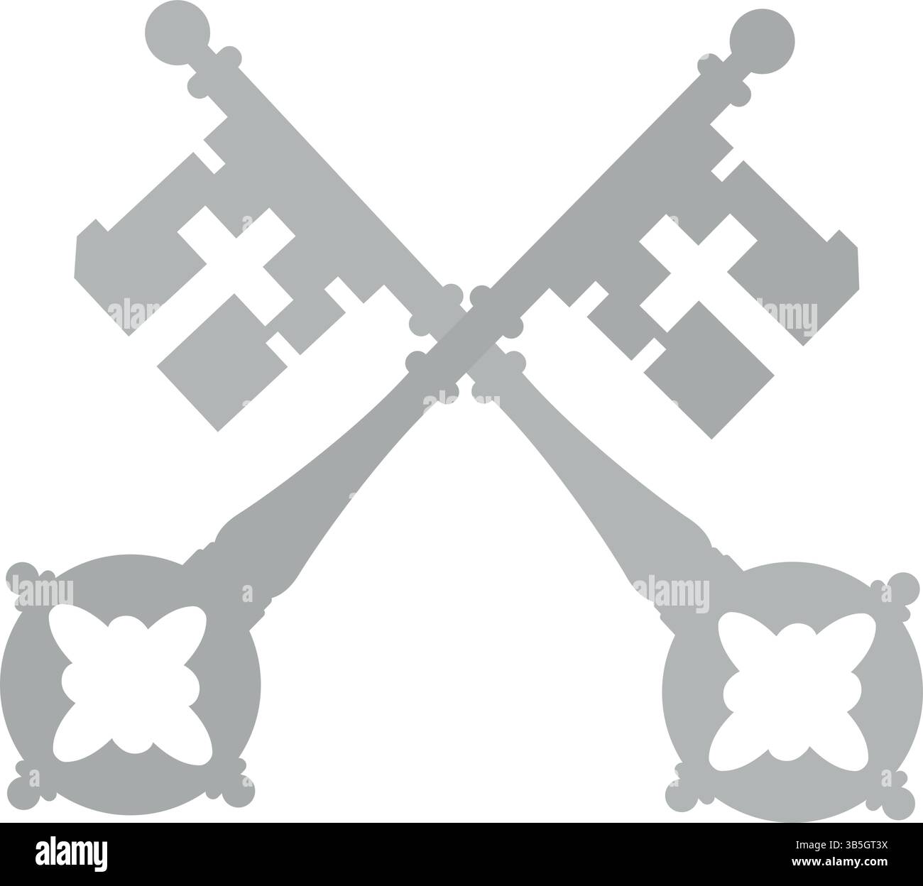 Papal Coat of Arms Keys of Heaven Monochrome Vatican Insignia Symbol ...