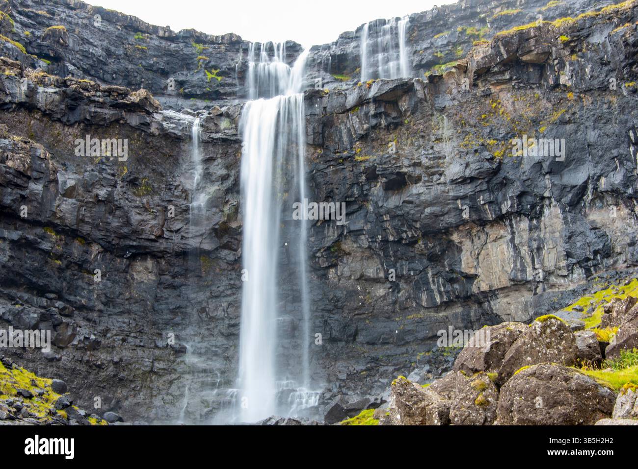Fossa Waterfall - Faroe Islands Stock Photo - Alamy