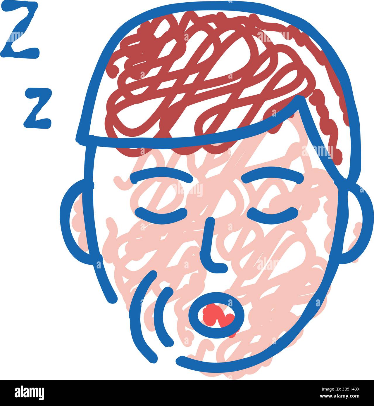 snore disease icon doodle illustration Stock Vector Image & Art - Alamy