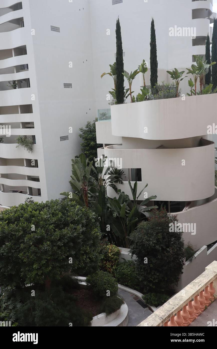 Beautiful place from Monaco city buildings, Monte Carlo area, travel ...