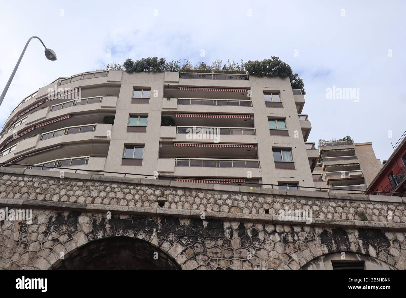 Beautiful place from Monaco city buildings, Monte Carlo area, travel ...