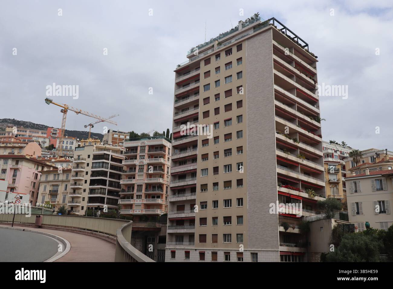 Beautiful place from Monaco city buildings, Monte Carlo area, travel ...