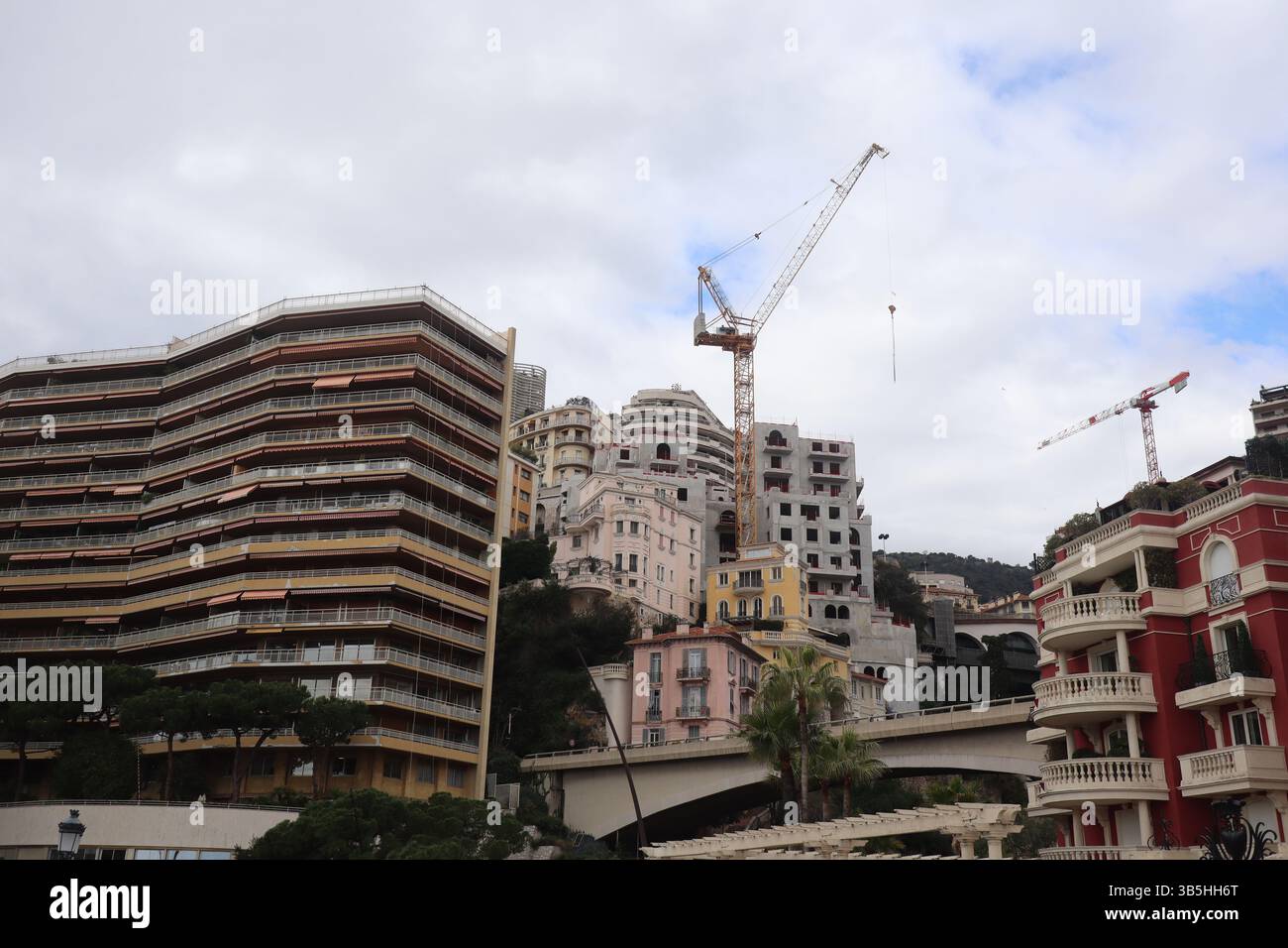 Beautiful place from Monaco city buildings, Monte Carlo area, travel ...