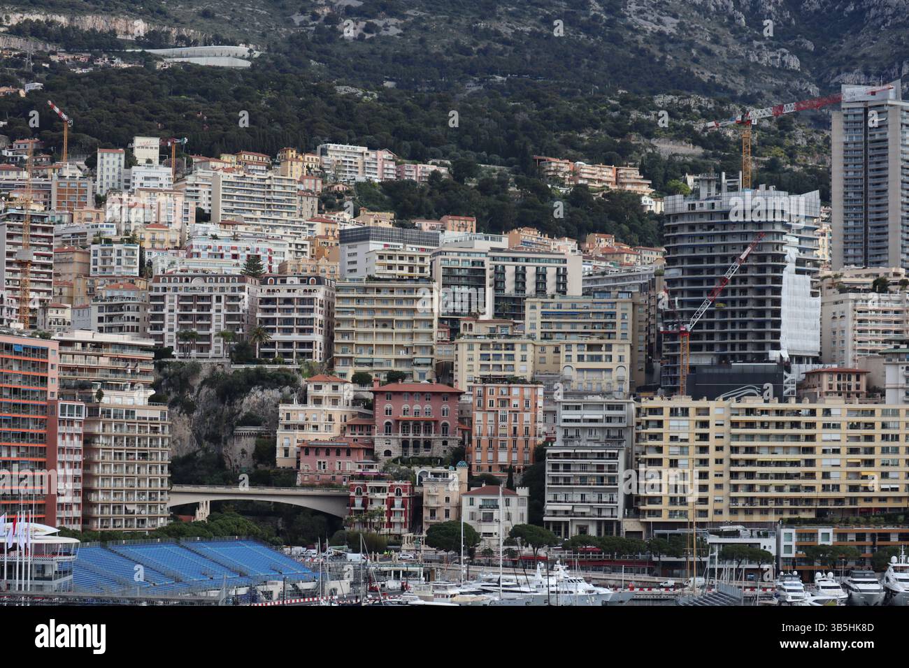 Beautiful place from Monaco city buildings, Monte Carlo area, travel ...