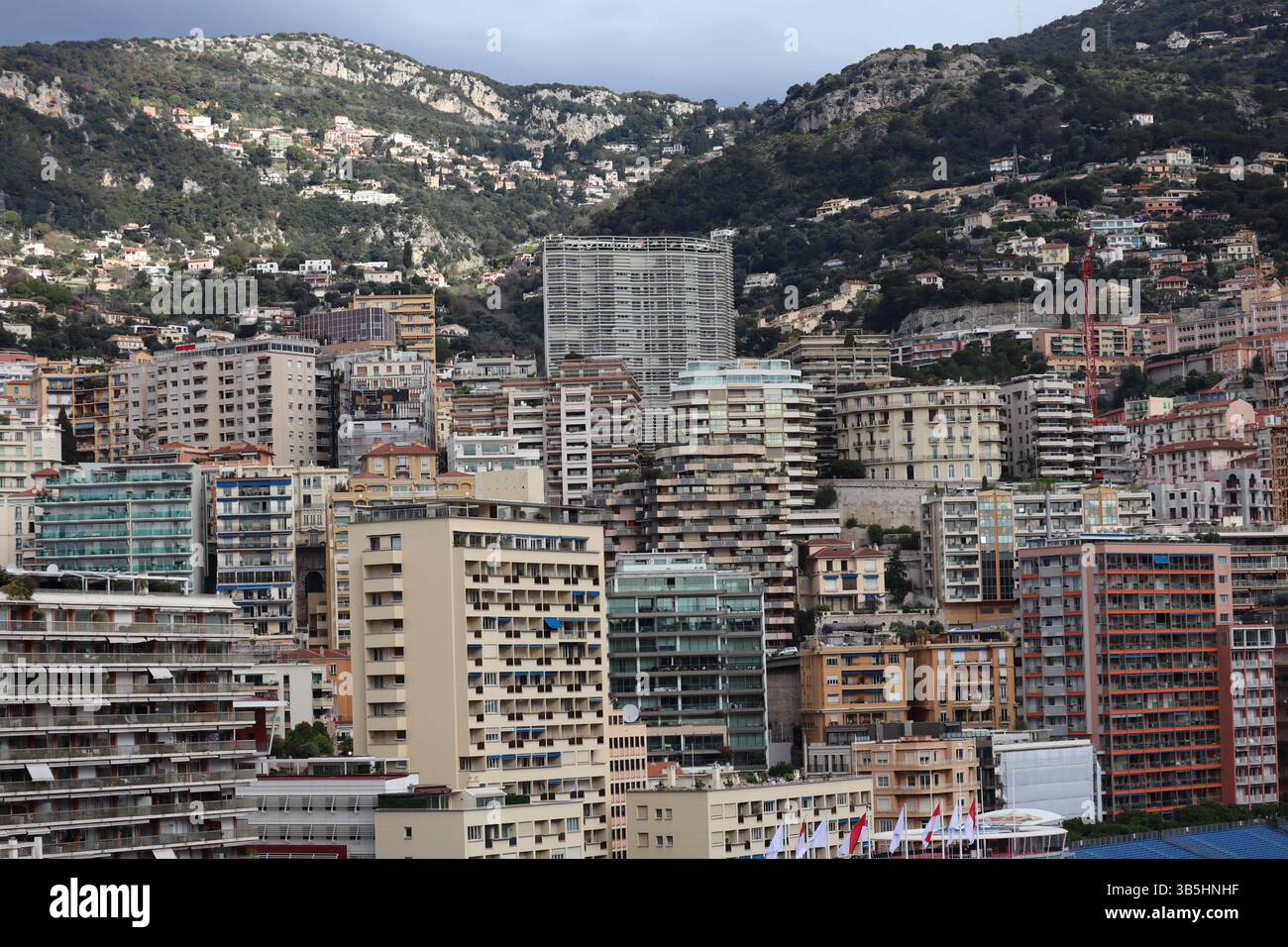 Beautiful place from Monaco city buildings, Monte Carlo area, travel ...