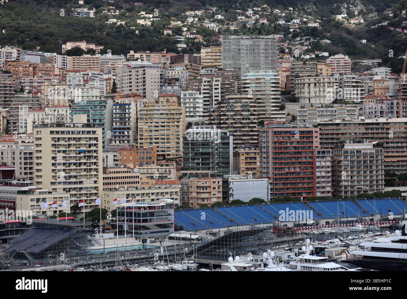 Beautiful place from Monaco city buildings, Monte Carlo area, travel ...