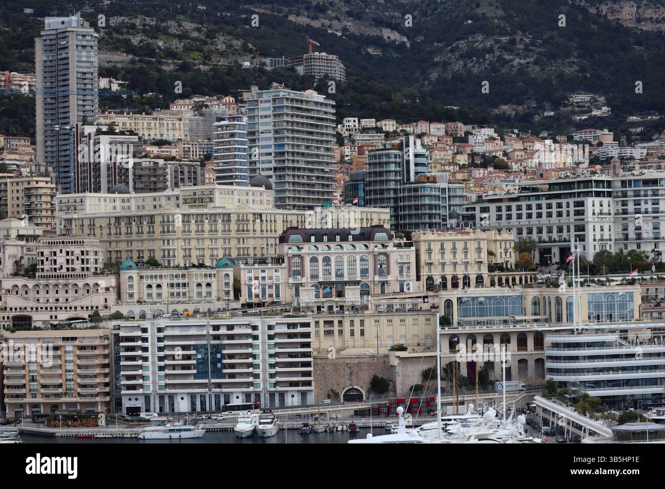 Beautiful place from Monaco city buildings, Monte Carlo area, travel ...