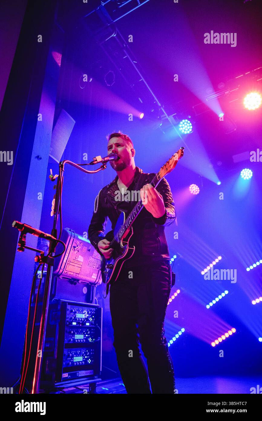 Bern, Switzerland. 01st May, 2025. The Swedish rock band Royal Republic ...