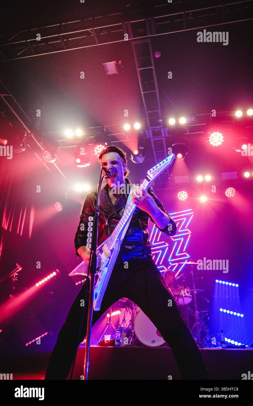 Bern, Switzerland. 01st May, 2025. The Swedish rock band Royal Republic ...