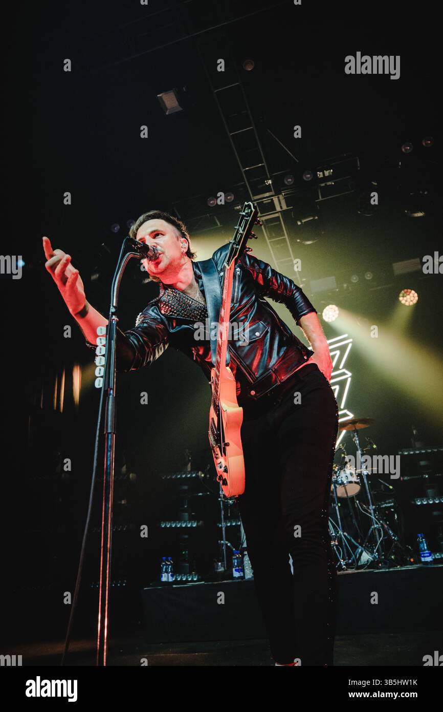 Bern, Switzerland. 01st May, 2025. The Swedish rock band Royal Republic ...