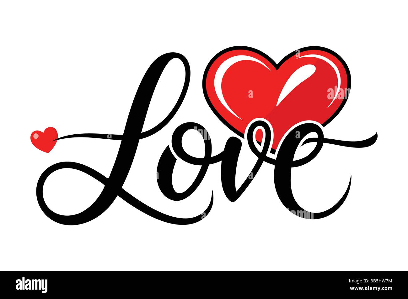 Letter word love written Stock Vector Images - Alamy